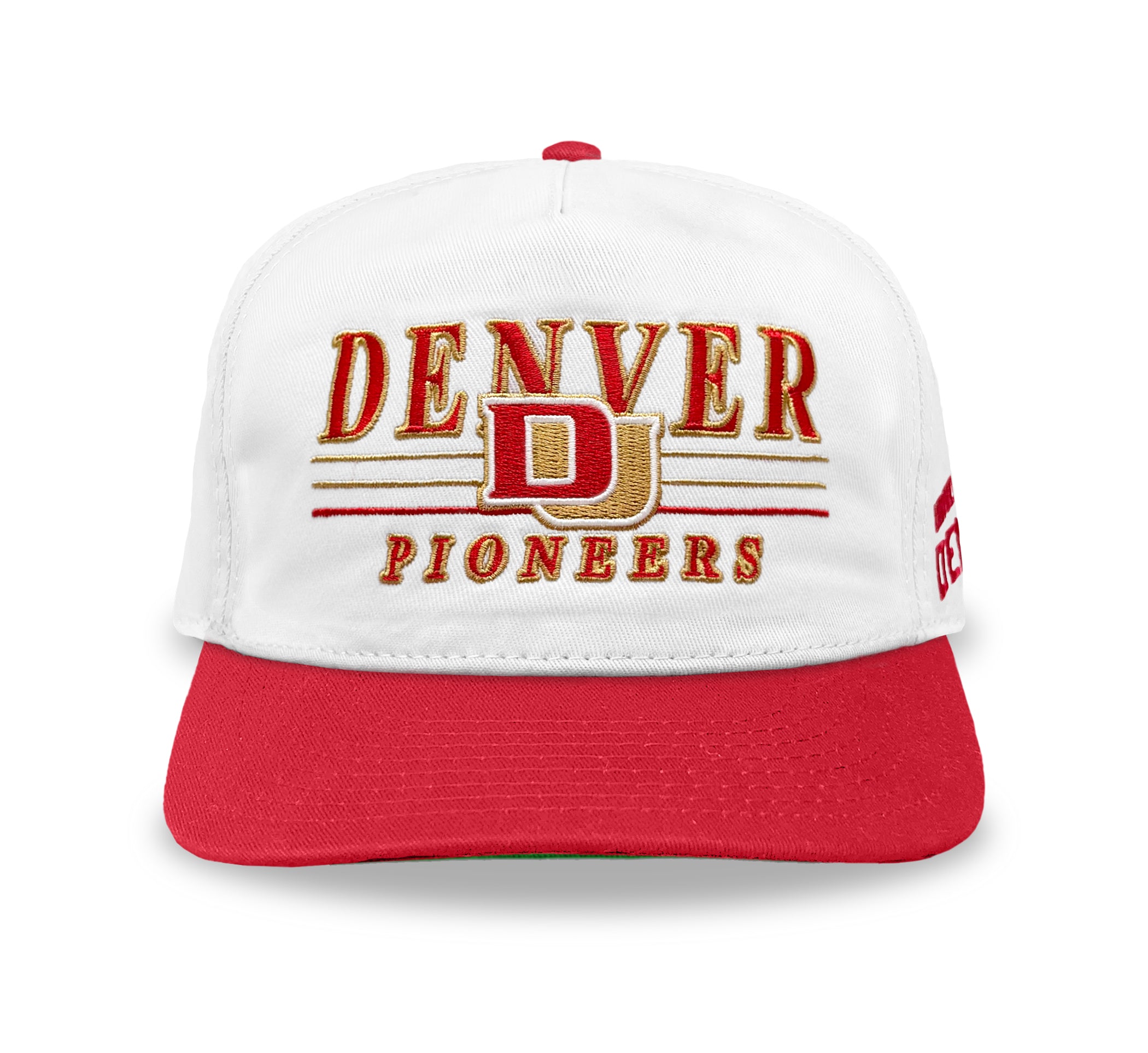 Denver Pioneers Snapback: White/Crimson – Celly Hockey Co.
